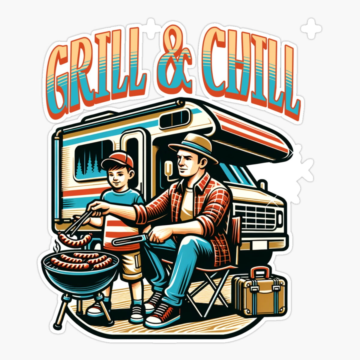 Maneki Grill & Chill – Camping Bbq Dad & Kid Rv Cooking Adventure ...