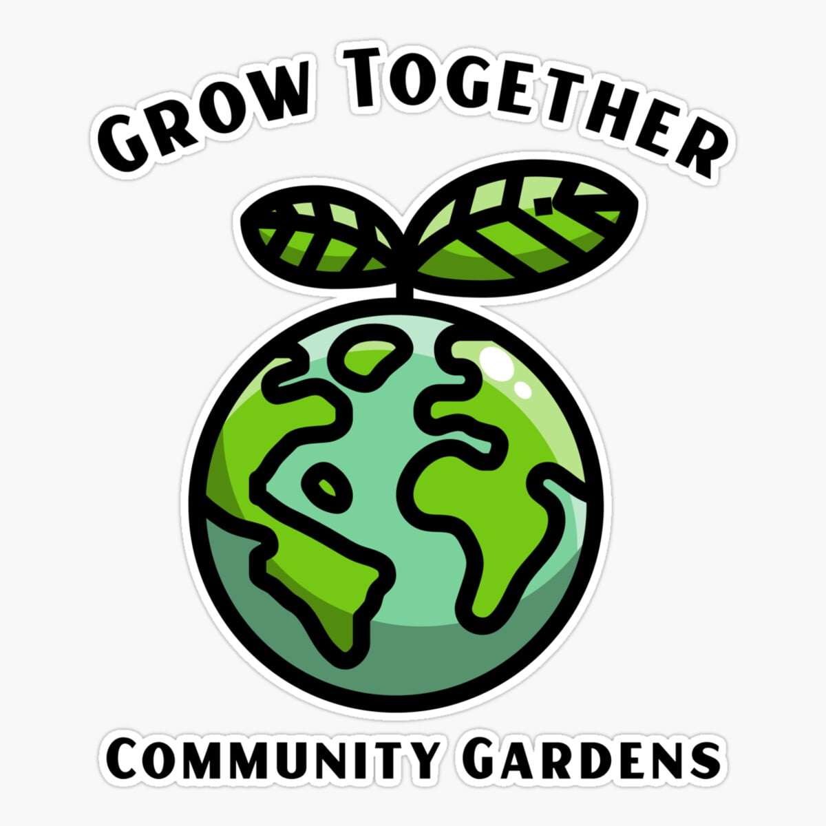 Maneki Grow Together Community Gardens - Earth Er, Phone Decal Water ...