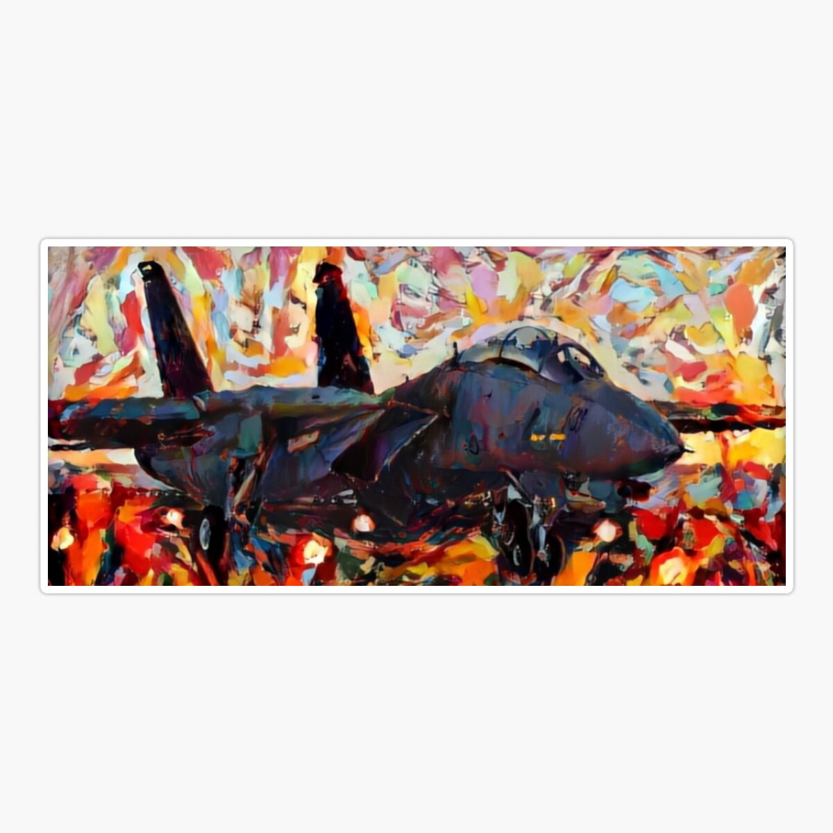 Maneki Grumman F-14D Super Tomcat Artwork Er, Phone Decal Water Bottle ...