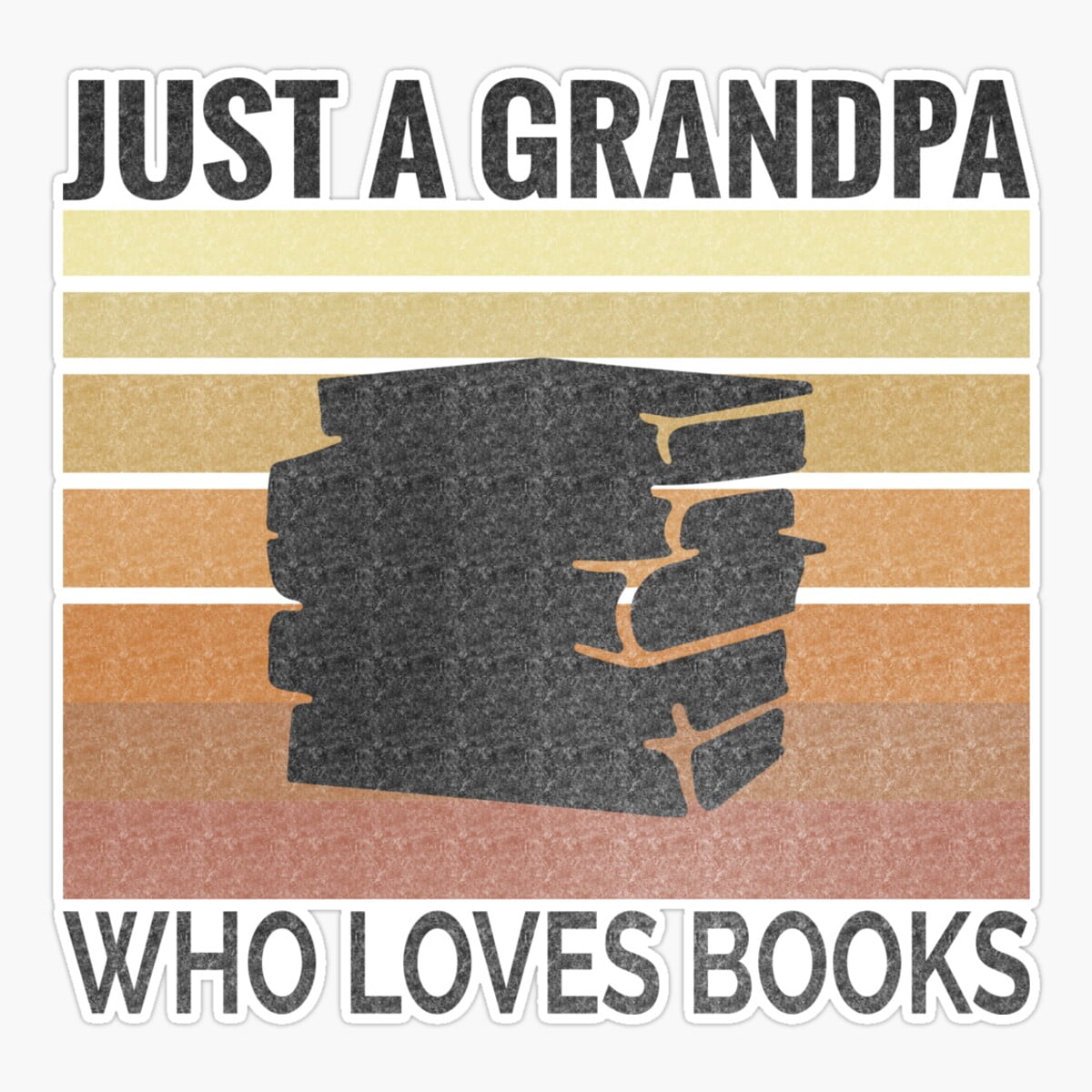Maneki Grunge Bookworm Reader Bookish Grandpa Reading Lover Retro Book ...