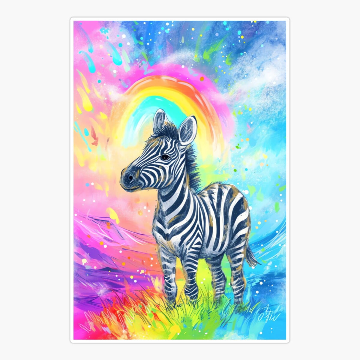Maneki Gry Zebra Safari Er, Phone Decal Water Bottle Stickers Car ...