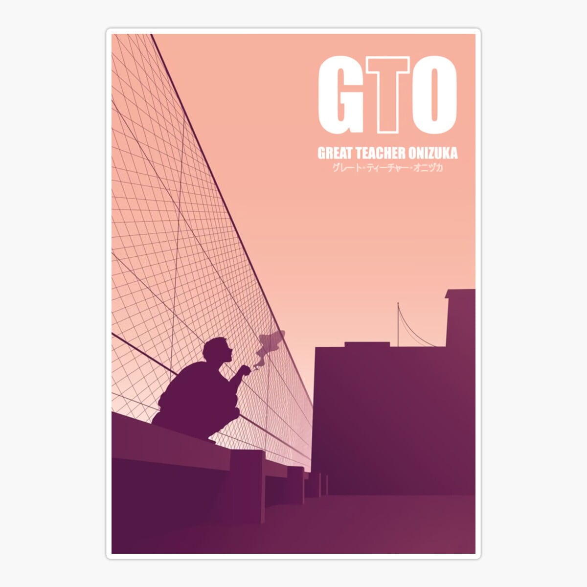 Maneki Gto - Great Teacher Onizuka Poster Er, Phone Decal Water Bottle ...