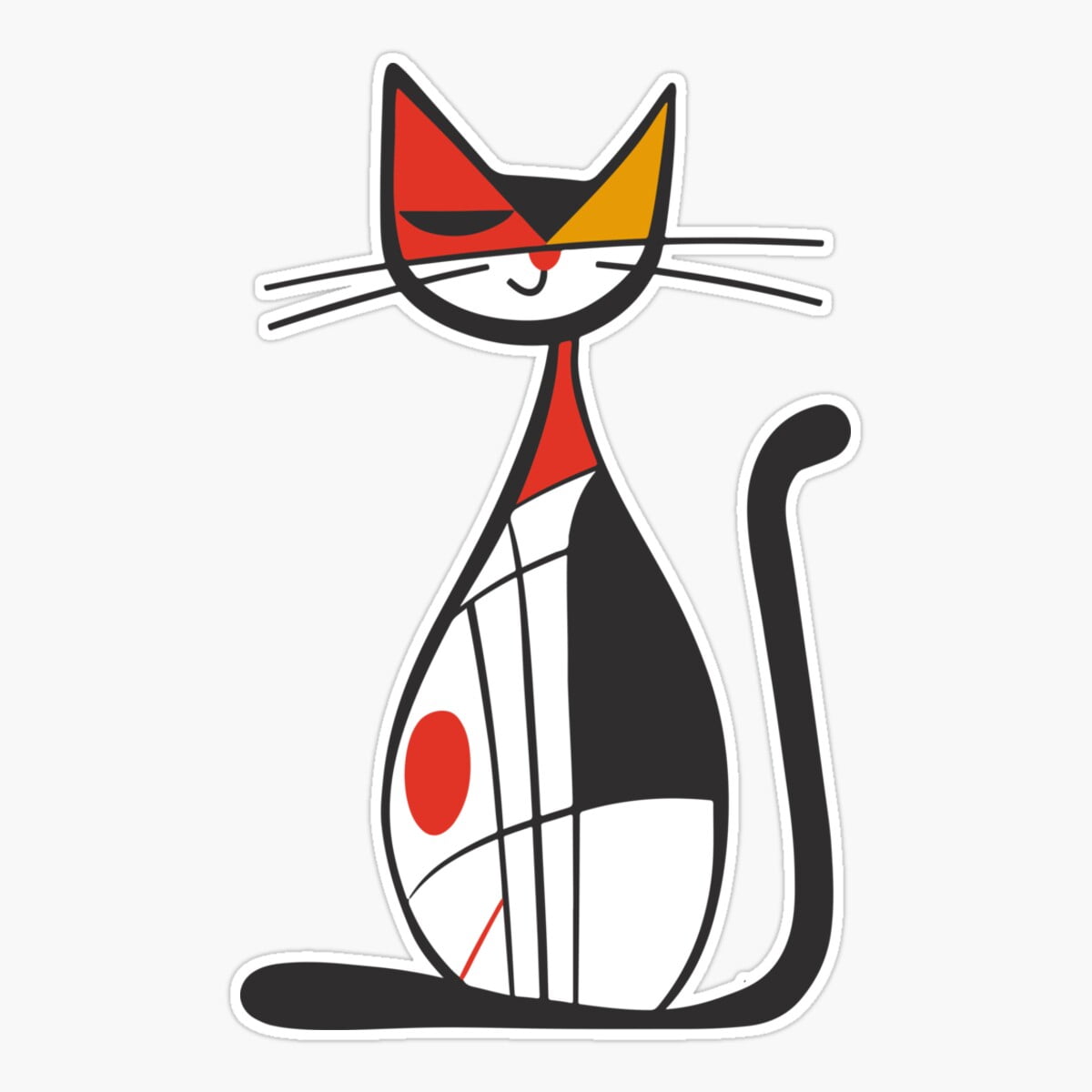 Maneki Gu The Cat Sticker, Phone Decal Water Bottle Stickers Car Decals ...