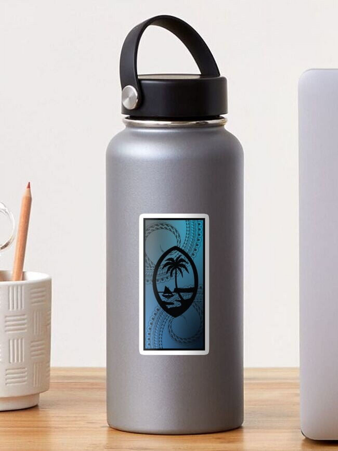 Maneki Guam Tribal Sticker, Phone Decal Water Bottle Stickers Car ...