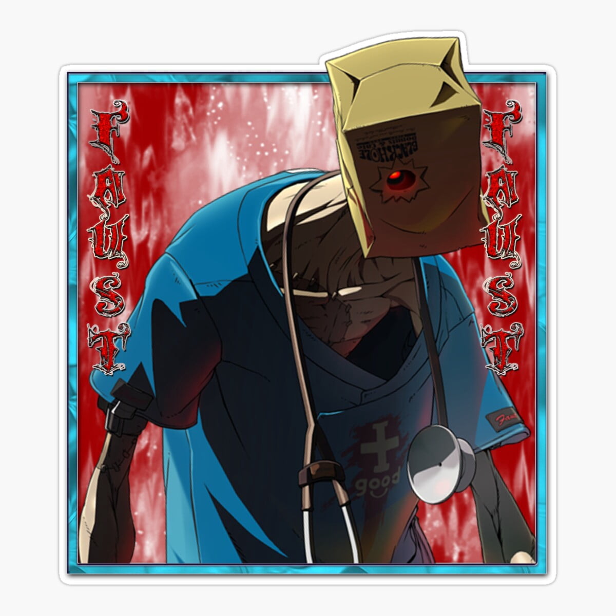 Maneki Guilty Gear Strive - Dark Wandering Doctor Faust Er, Phone Decal ...