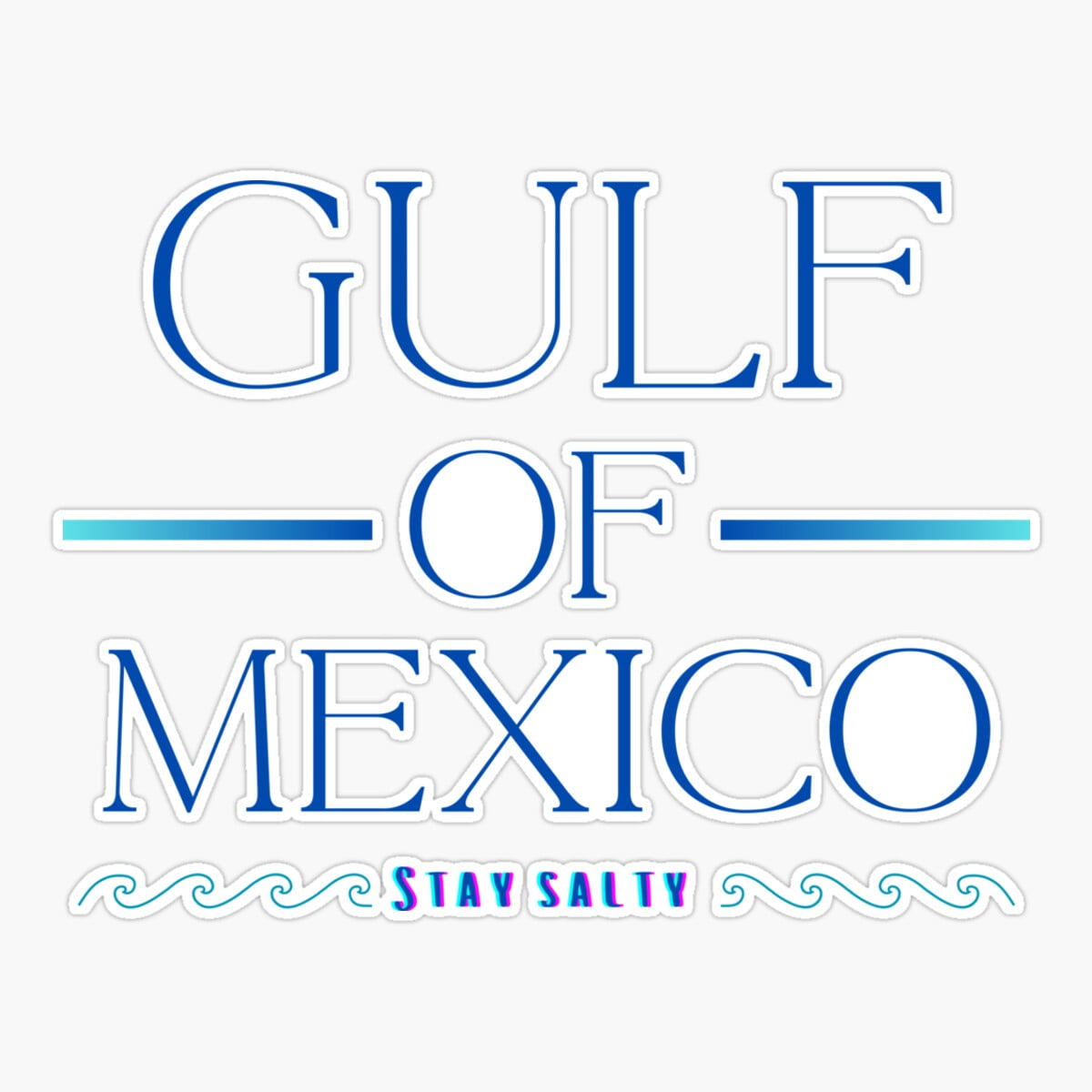 Maneki Gul O Mexico, Stay Salty Sticker, Phone Decal Water Bottle ...