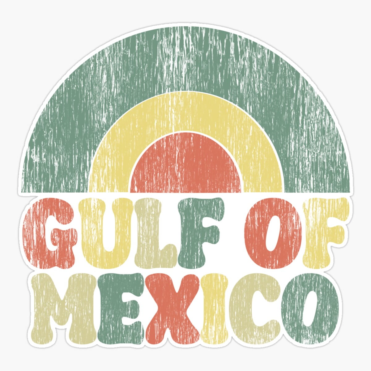 Maneki Gul O Mexico. Vintage. Sticker, Phone Decal Water Bottle ...