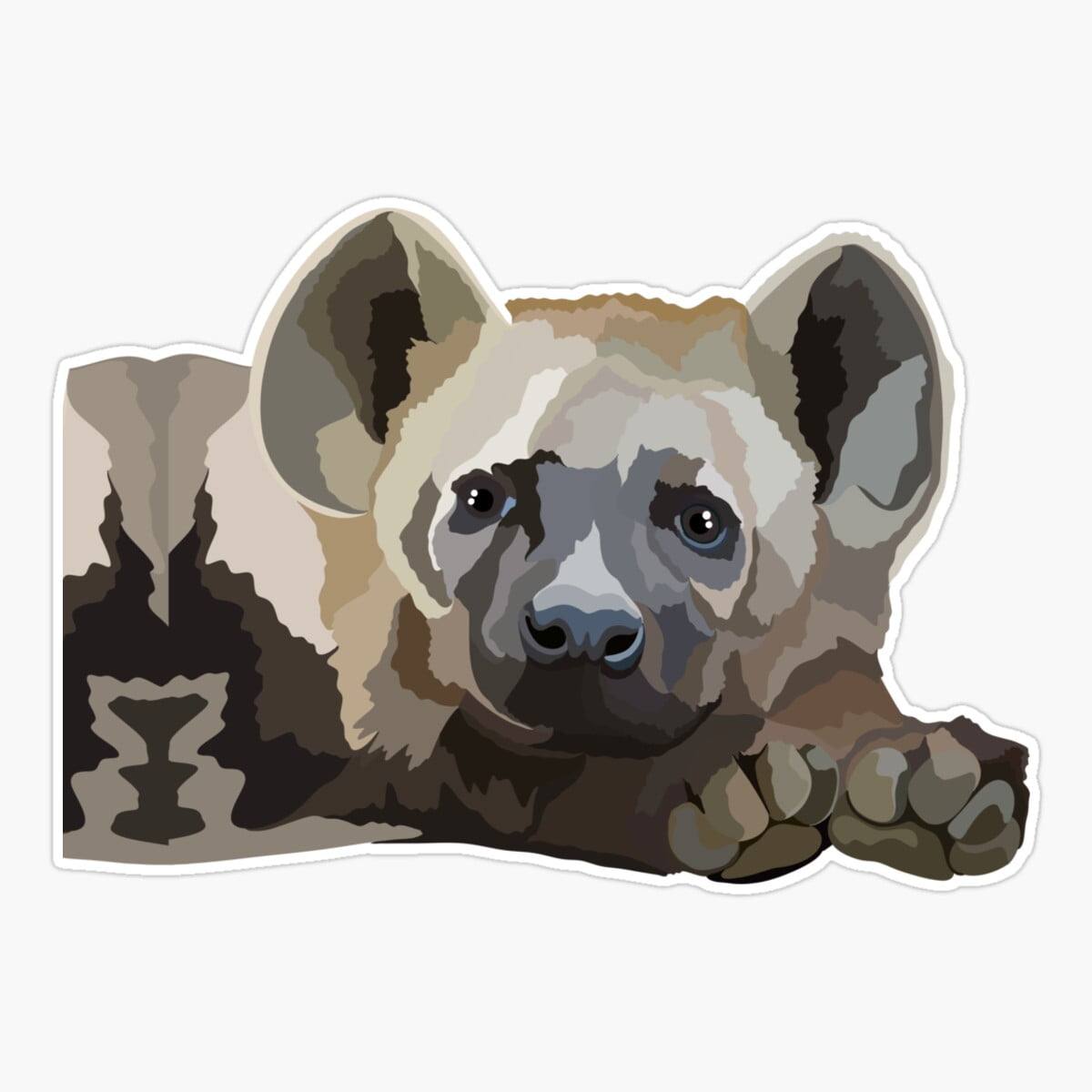 Maneki H Is For Hyena Er, Phone Decal Water Bottle Stickers Car Decals ...