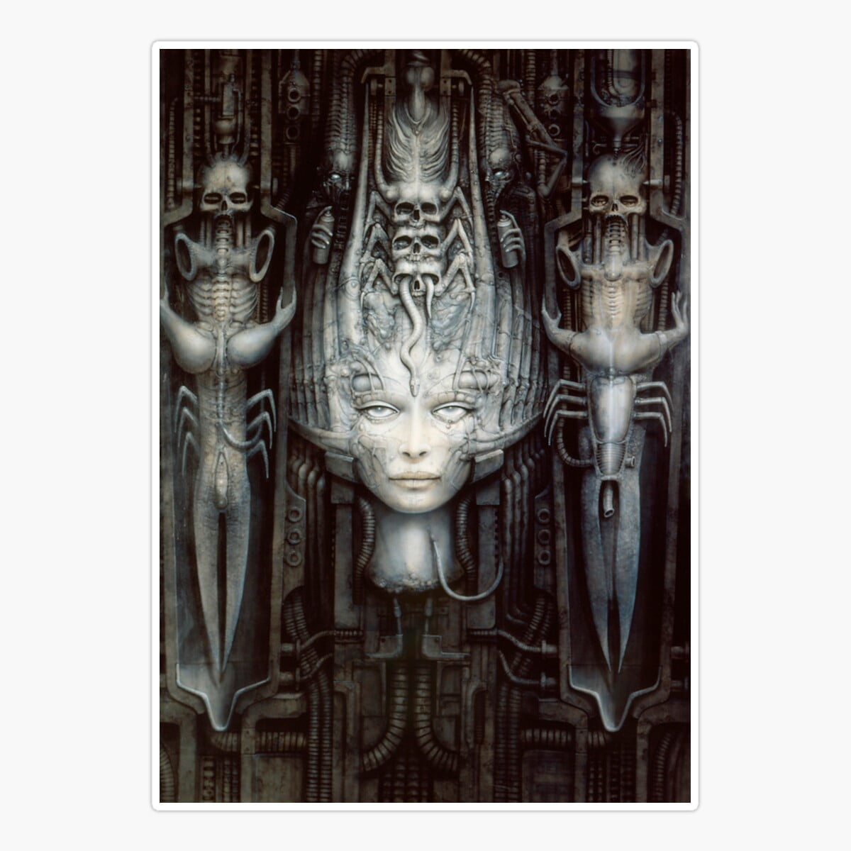 Maneki H.R. Giger - Li Ii Er, Phone Decal Water Bottle Stickers Car ...