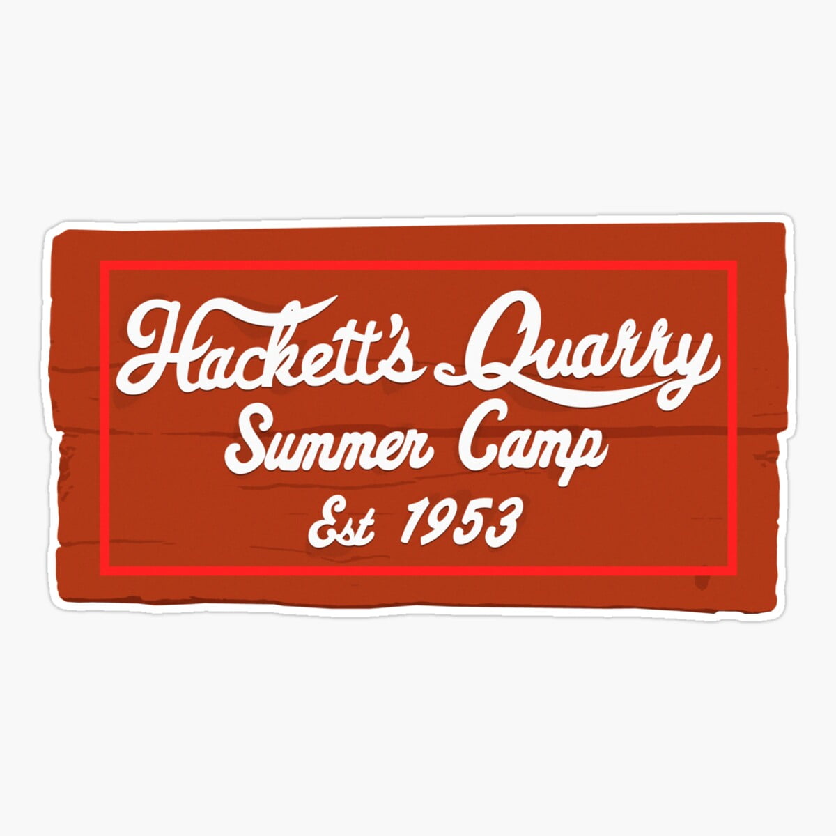 Maneki Hackett'S Quarry Summer Camp Est 1953 | The Quarry Sticker ...