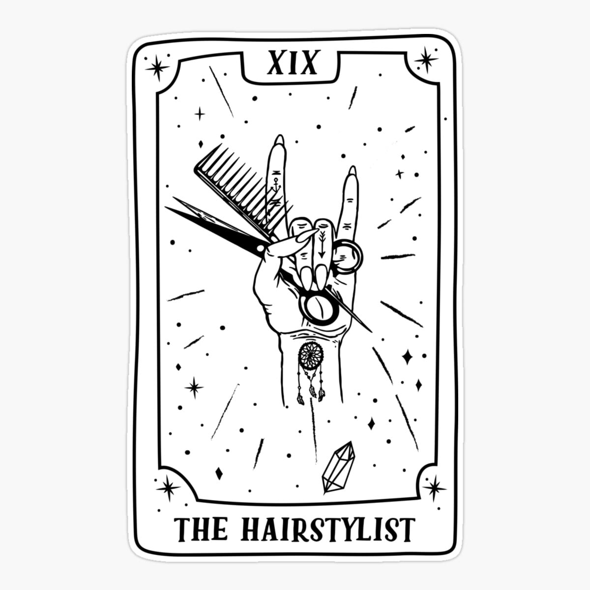 Maneki Hairstylist Tarot Celestial Design - Perect Git Or Hair Stylist ...