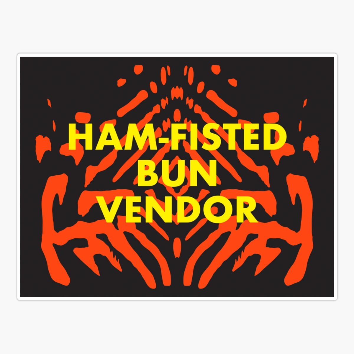 Maneki Ham-Fisted Bun Vendor Er, Phone Decal Water Bottle Stickers Car ...
