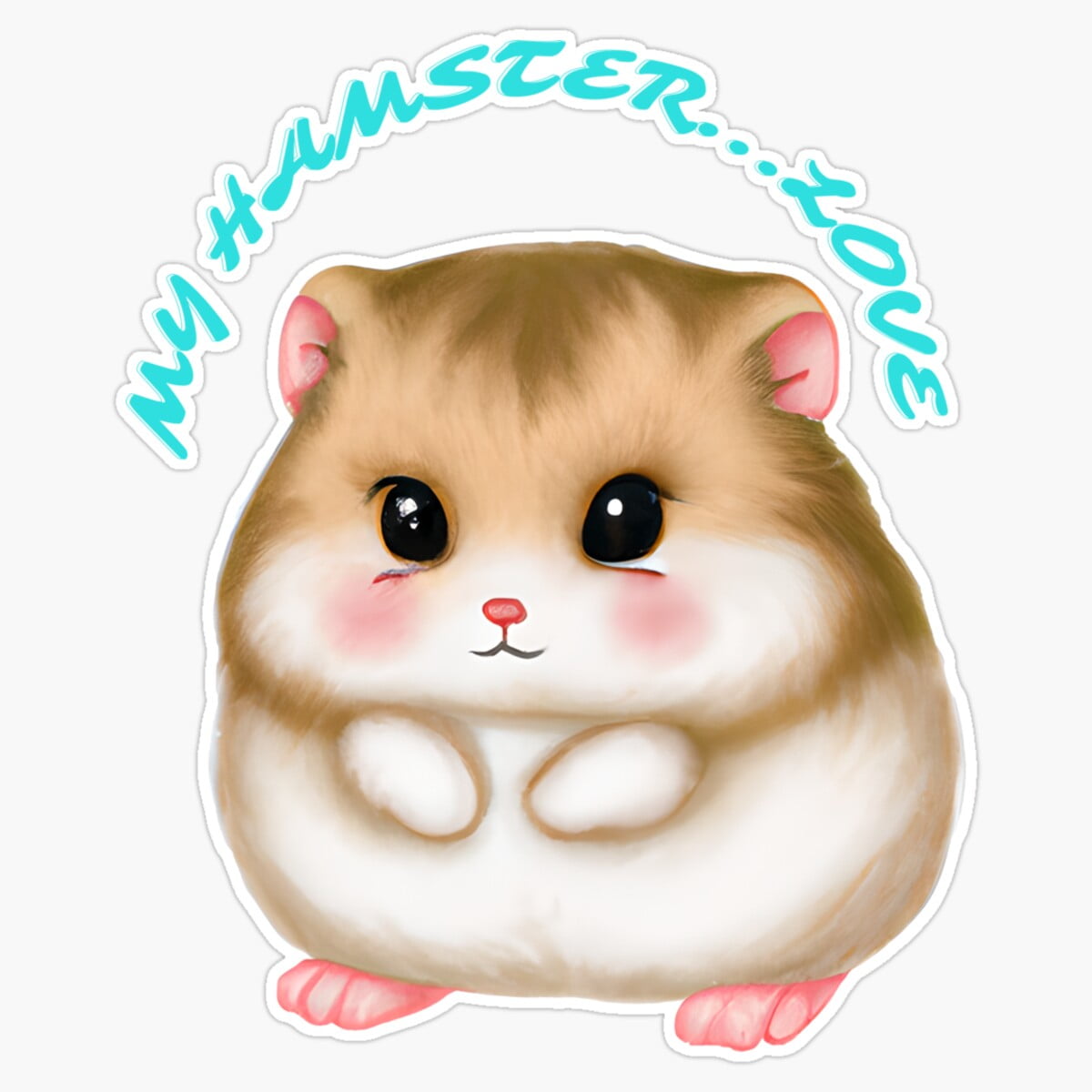 Maneki Hamster Design Er, Phone Decal Water Bottle Stickers Car Decals ...