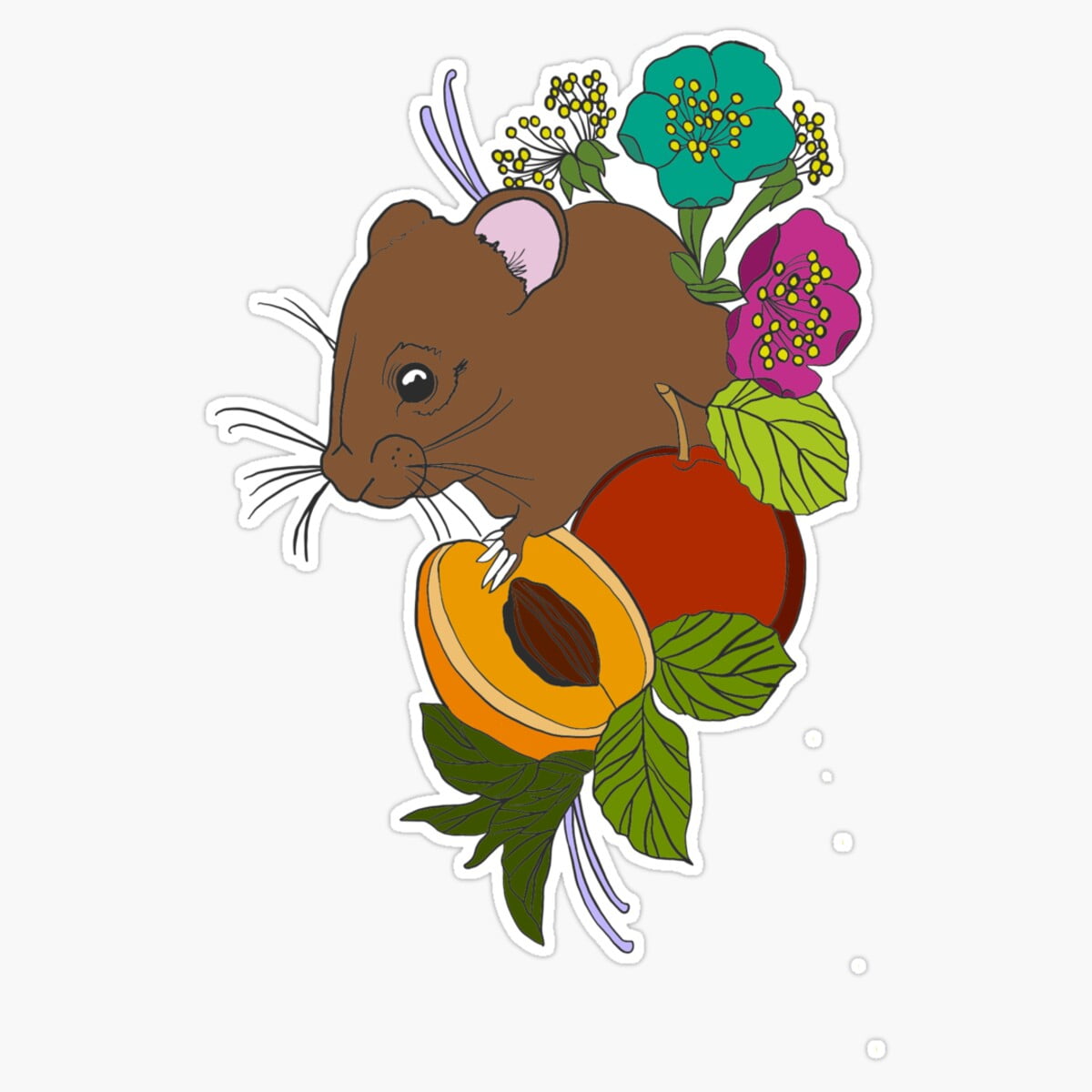 Maneki Hamster Er Er, Phone Decal Water Bottle Stickers Car Decals ...