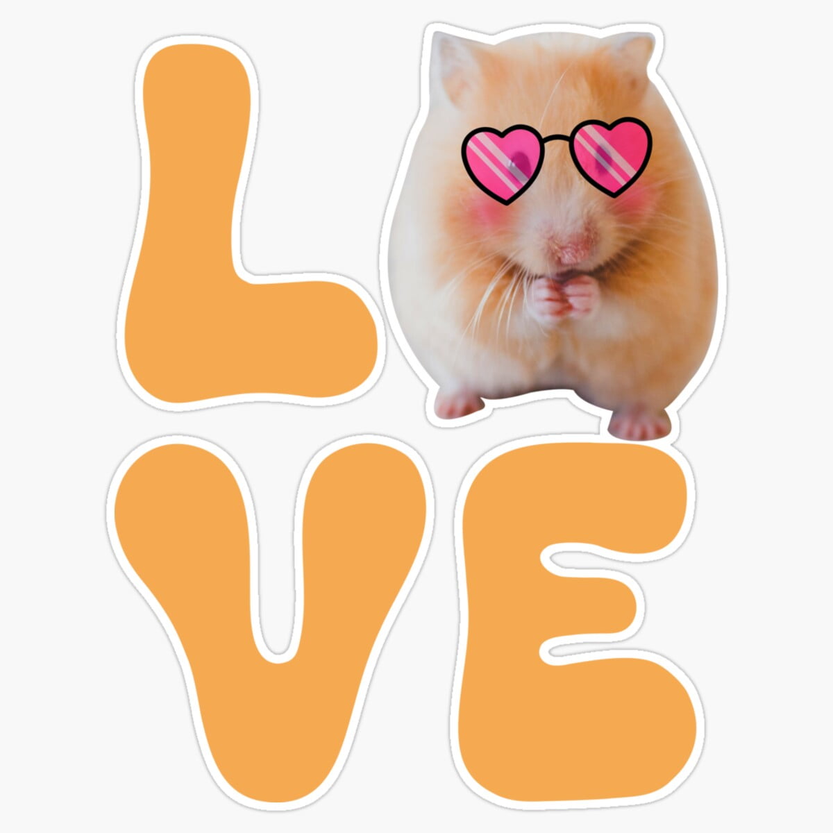 Maneki Hamster Love - Kawaii Hamster - Hamster Owners Er, Phone Decal ...
