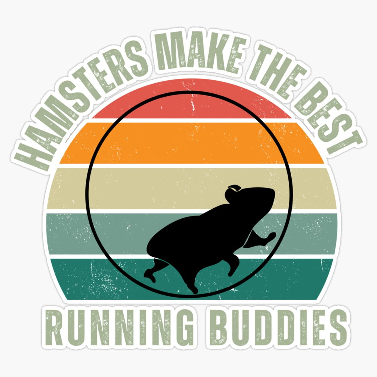 Maneki Hamster Lover Retro Hamsters Make The Best Running Buddies ...