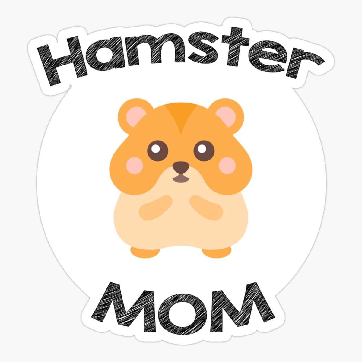 Maneki Hamster Mom - Gift For Hamster Owner Er, Phone Decal Water ...