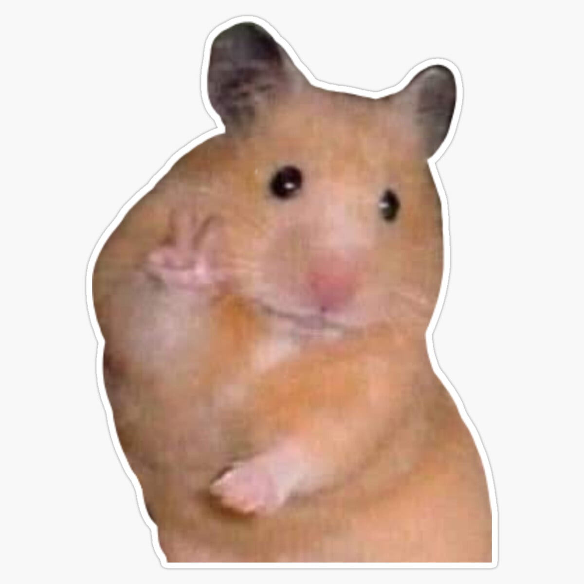 Maneki Hamster Peace Er, Phone Decal Water Bottle Stickers Car Decals ...