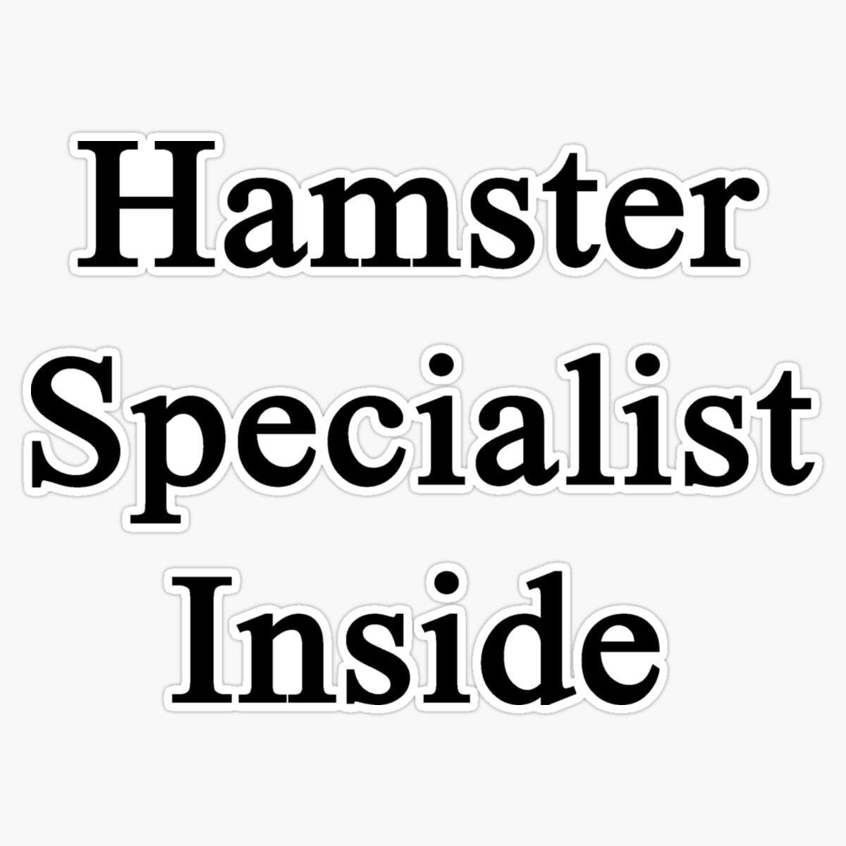 Maneki Hamster Specialist Inside Er, Phone Decal Water Bottle Stickers ...