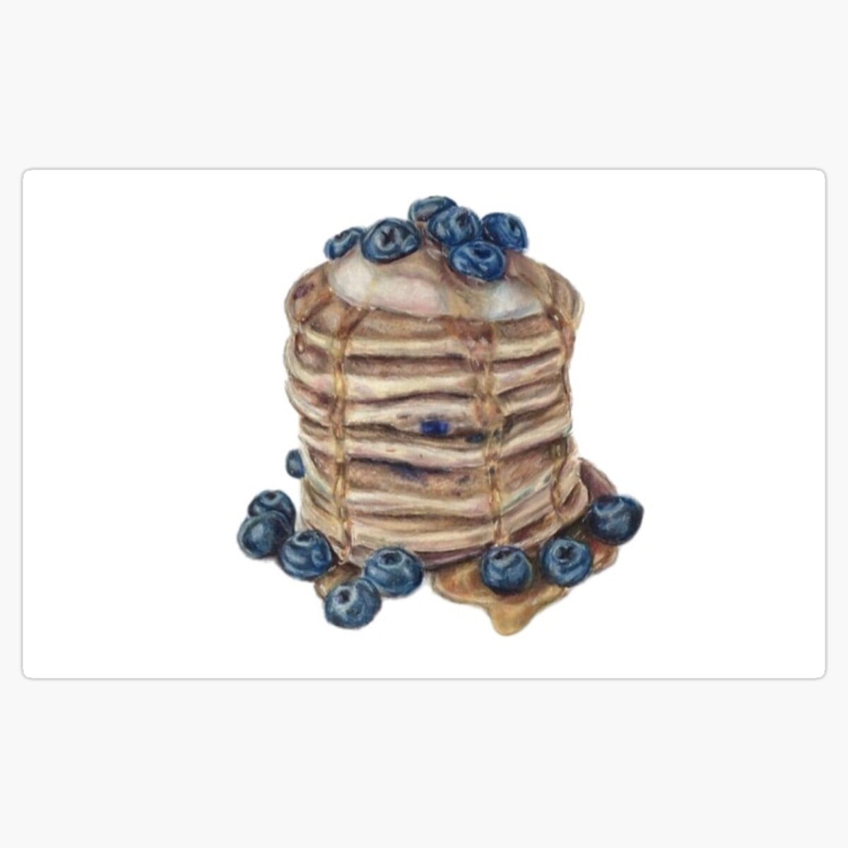 Maneki Hand-Drawn Stack Of Pancakes Er, Phone Decal Water Bottle ...