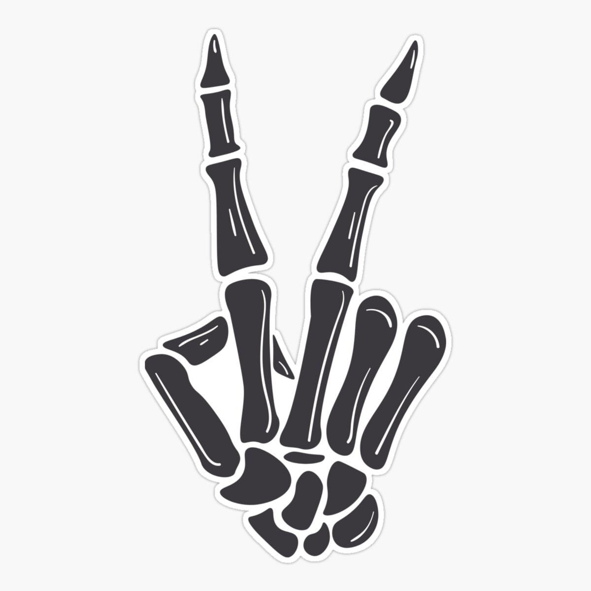 Maneki Hand Skeleton Er, Phone Decal Water Bottle Stickers Car Decals ...