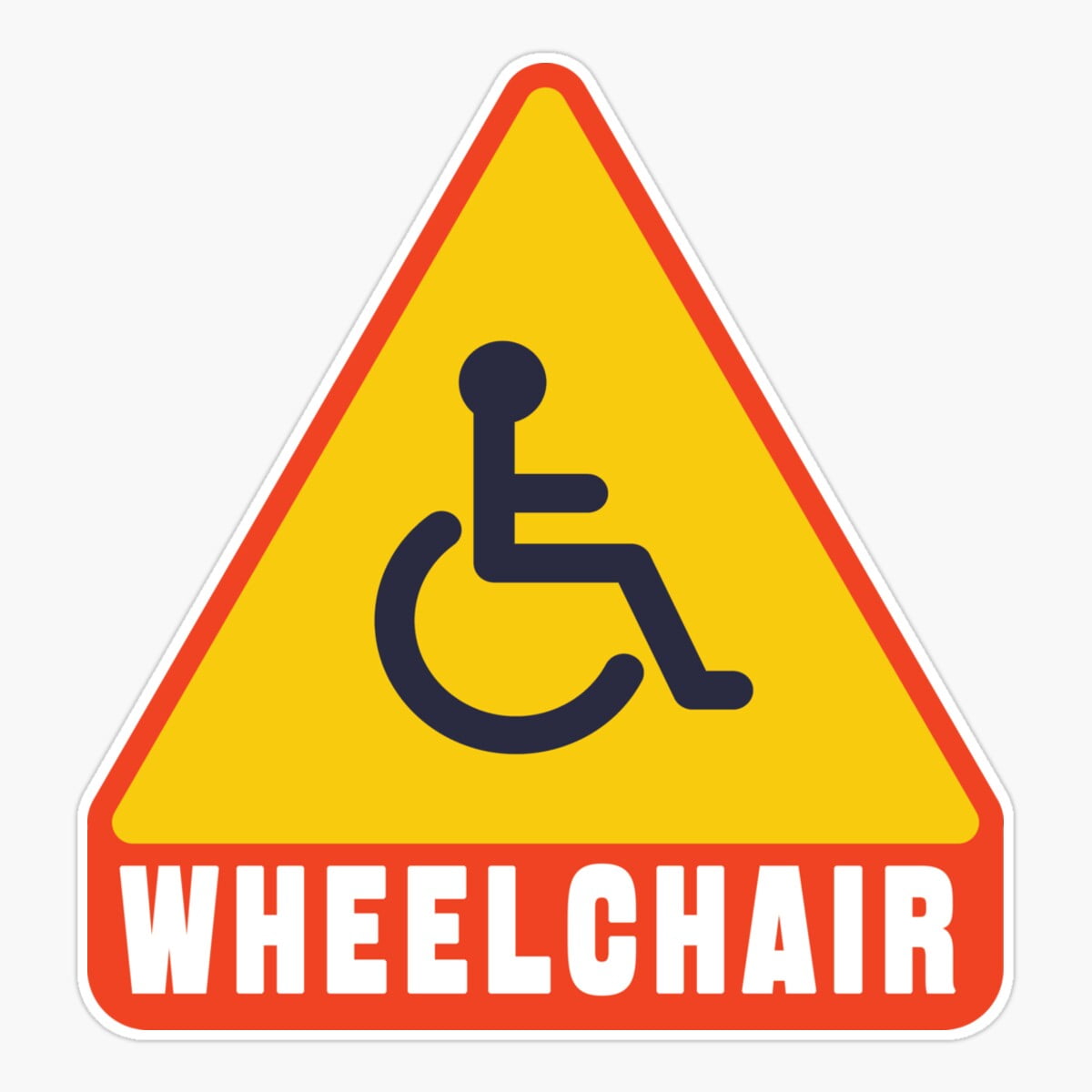 Maneki Handicap Symbol Safety Sign - Wheelchair Access For Car, Parking ...