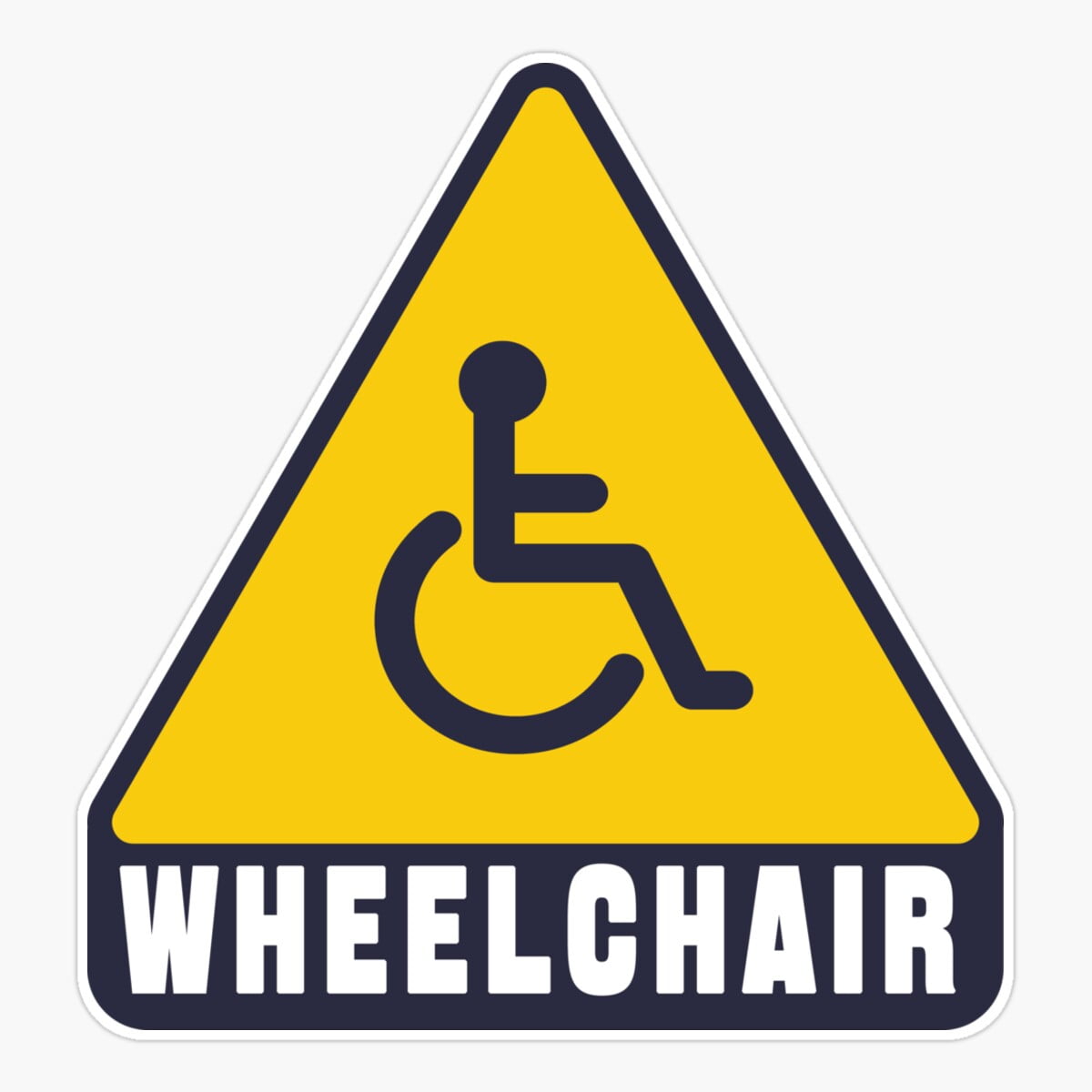 Maneki Handicap Symbol Safety Sign - Wheelchair Access For Car, Parking ...