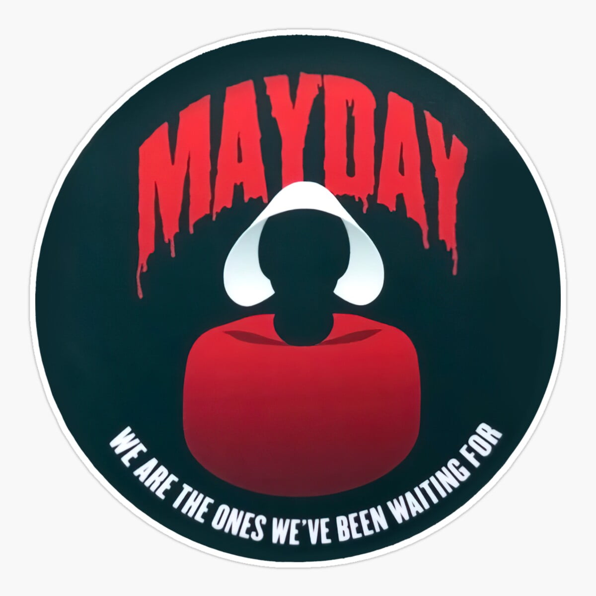 Maneki Handmaids Tale Mayday Er, Phone Decal Water Bottle Stickers Car ...