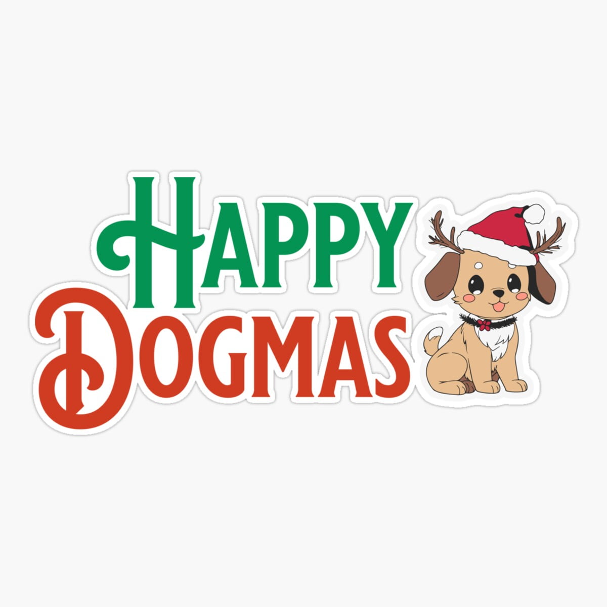 Maneki Happy Dogmas Er, Phone Decal Water Bottle Stickers Car Decals ...