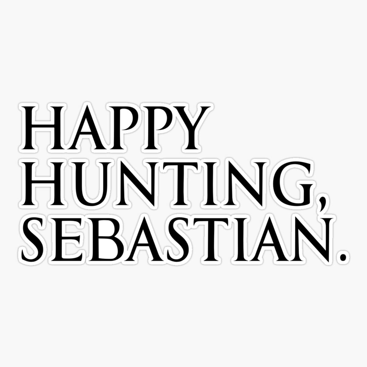 Maneki Happy Hunting Sebastian Er, Phone Decal Water Bottle Stickers ...