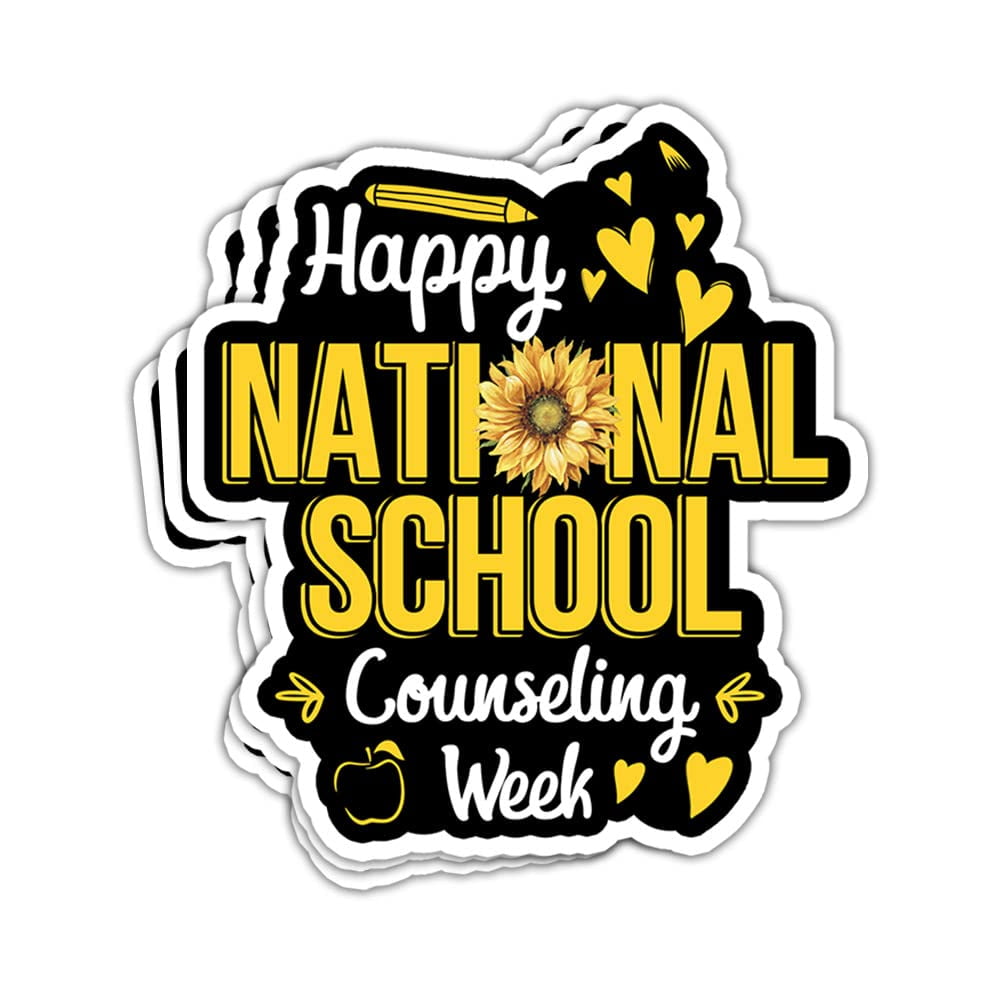 Maneki Happy National School Counseling Week Sticker Funny School ...