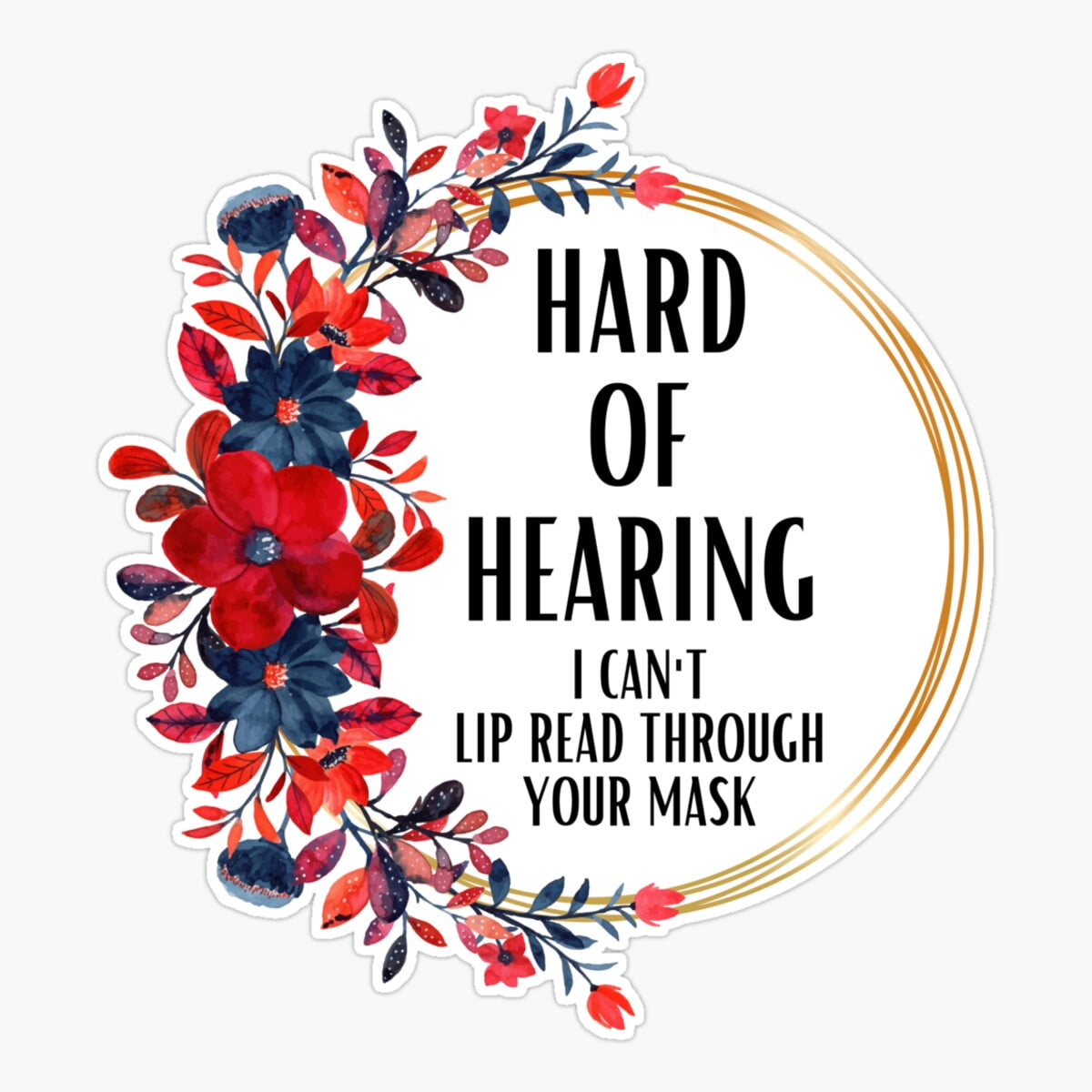 Maneki Hard Of Hearing Awareness Design For Lip Reading With Face Mask ...
