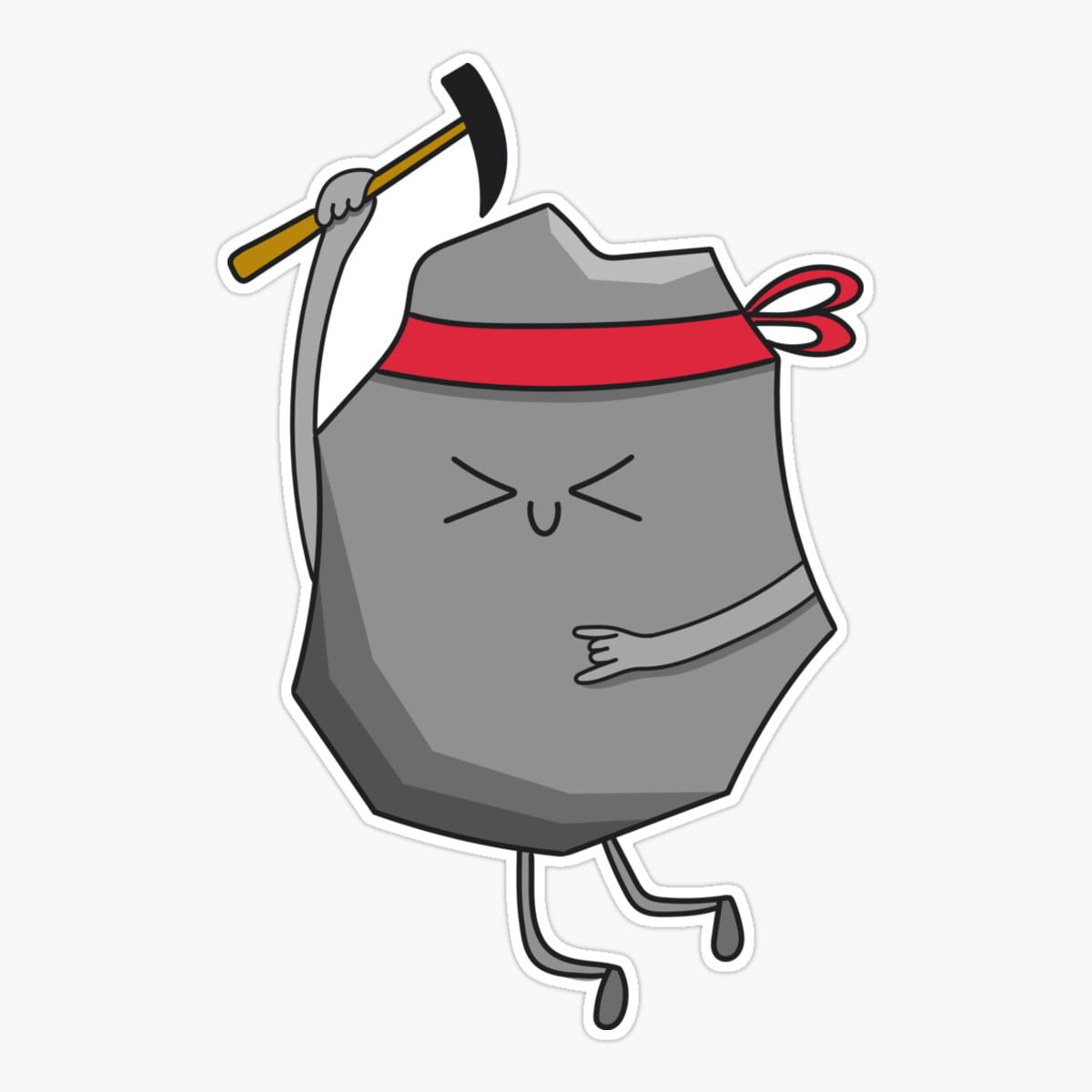 Maneki Hard Rock Geologist Sticker, Phone Decal Water Bottle Stickers ...