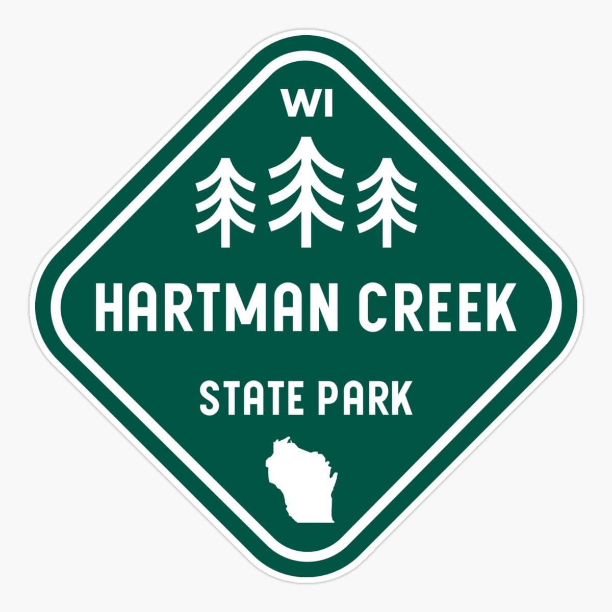 Maneki Hartman Creek State Park Wisconsin Er, Phone Decal Water Bottle ...