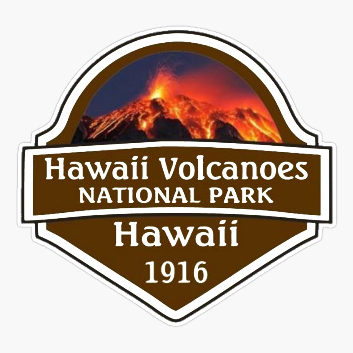 Maneki Hawaii Volcanoes National Park Er, Phone Decal Water Bottle ...