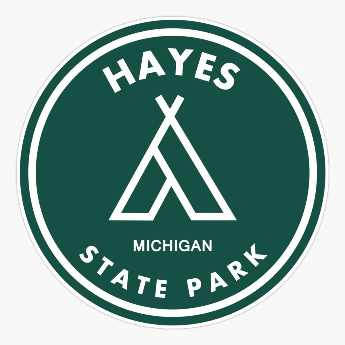Maneki Hayes State Park Michigan Tent Er, Phone Decal Water Bottle ...