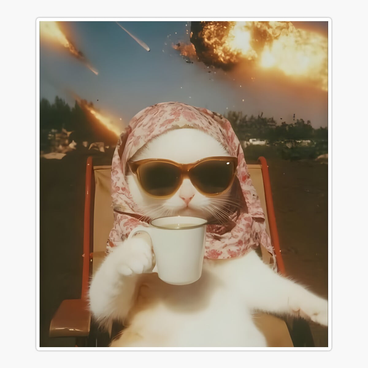 Maneki [Hd] Demure Cat With Gles And Sharkie / Everything Is On Ire ...