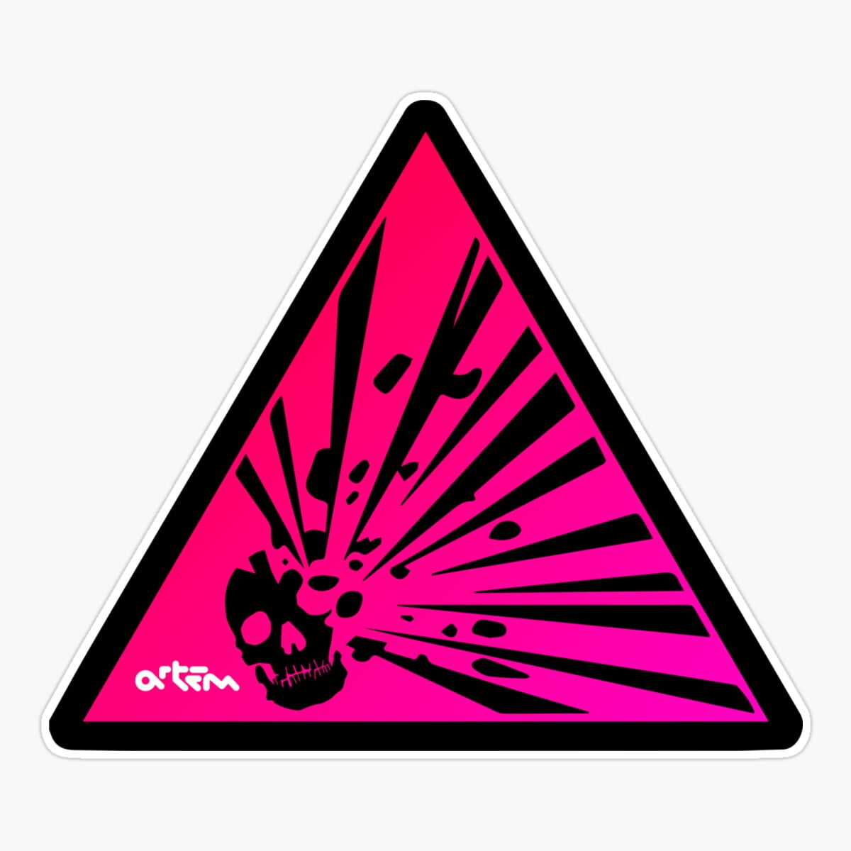 Maneki Head Explode Er, Phone Decal Water Bottle Stickers Car Decals ...