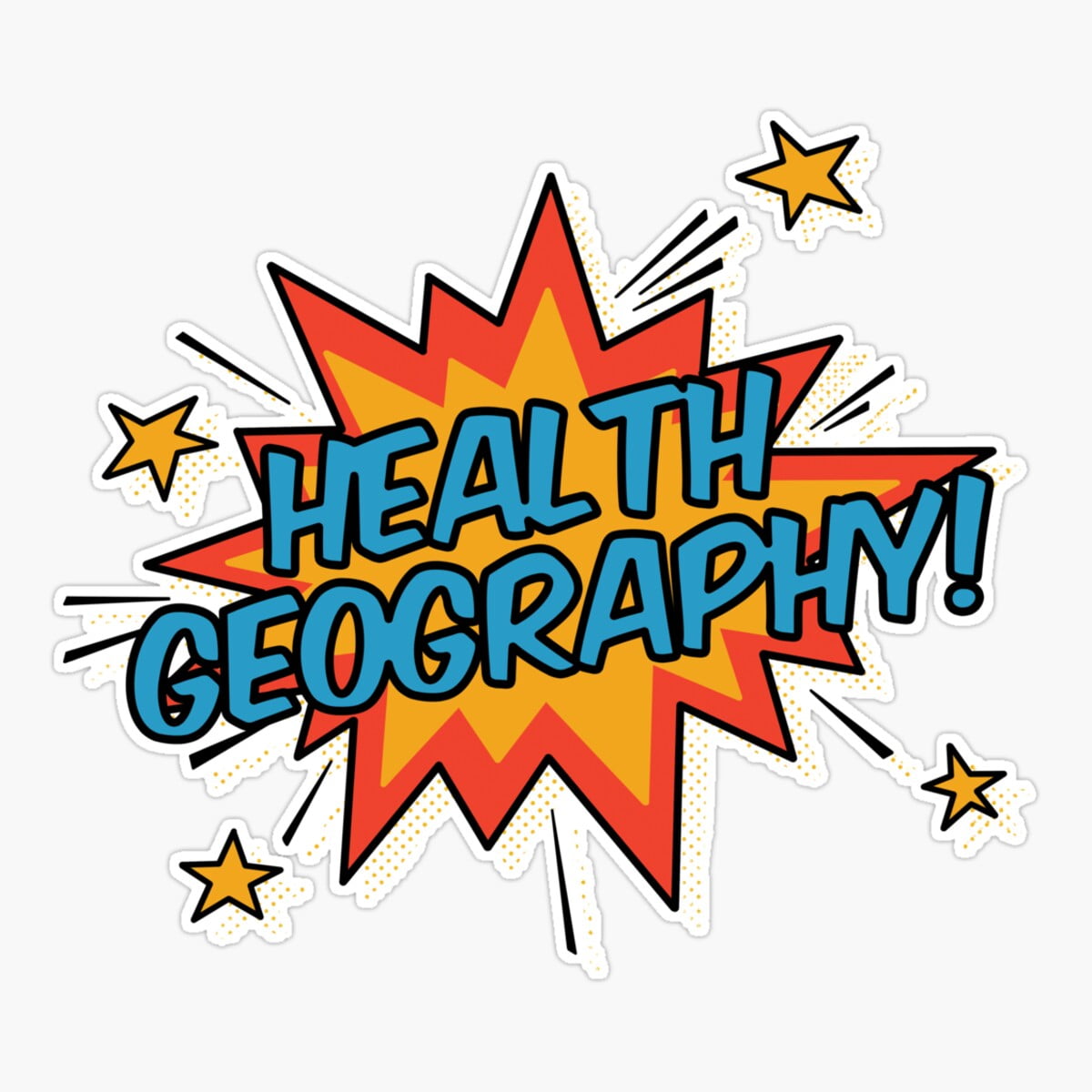 Maneki Health Geography! Sticker, Phone Decal Water Bottle Stickers Car ...