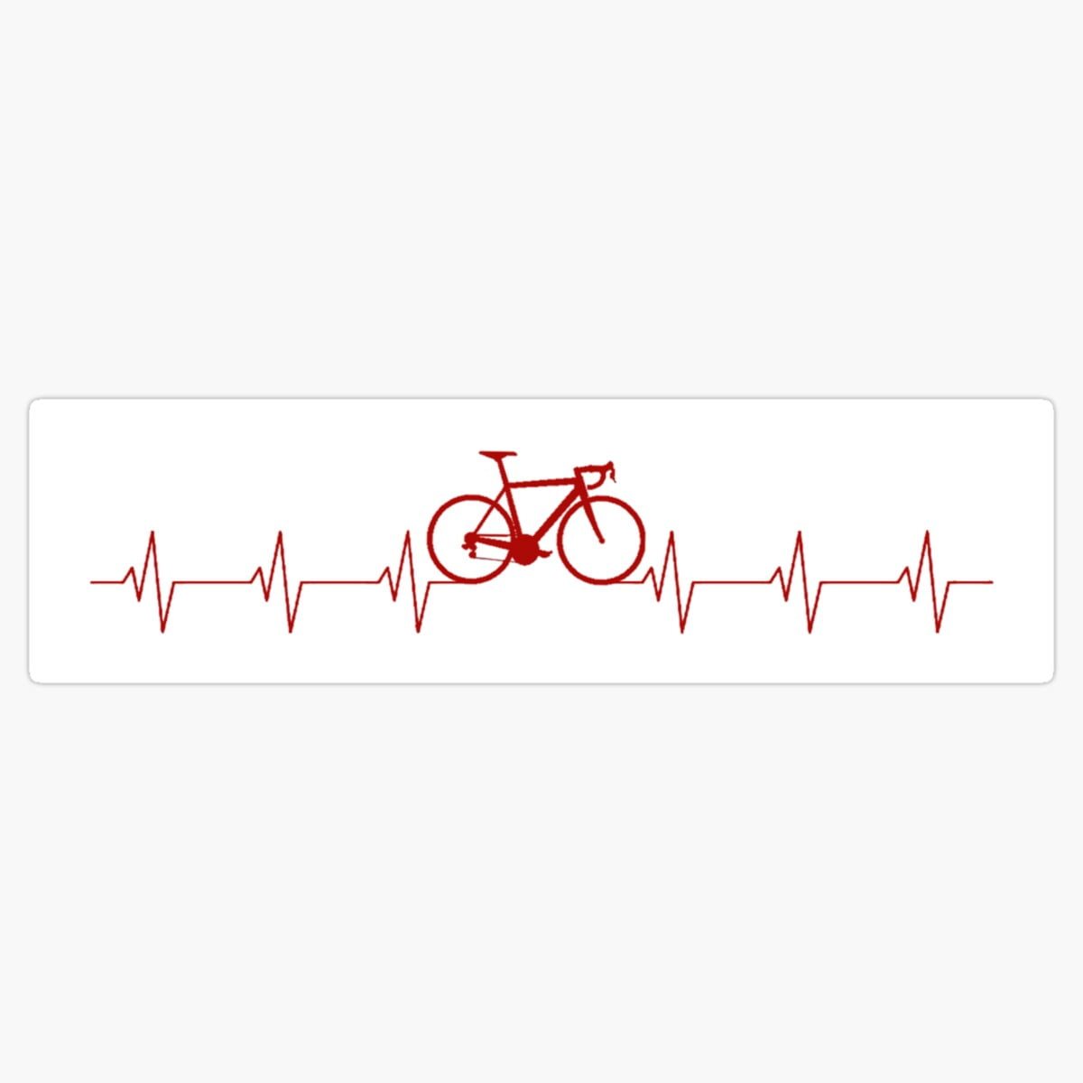 Maneki Heartbeat Cycling Er, Phone Decal Water Bottle Stickers Car ...