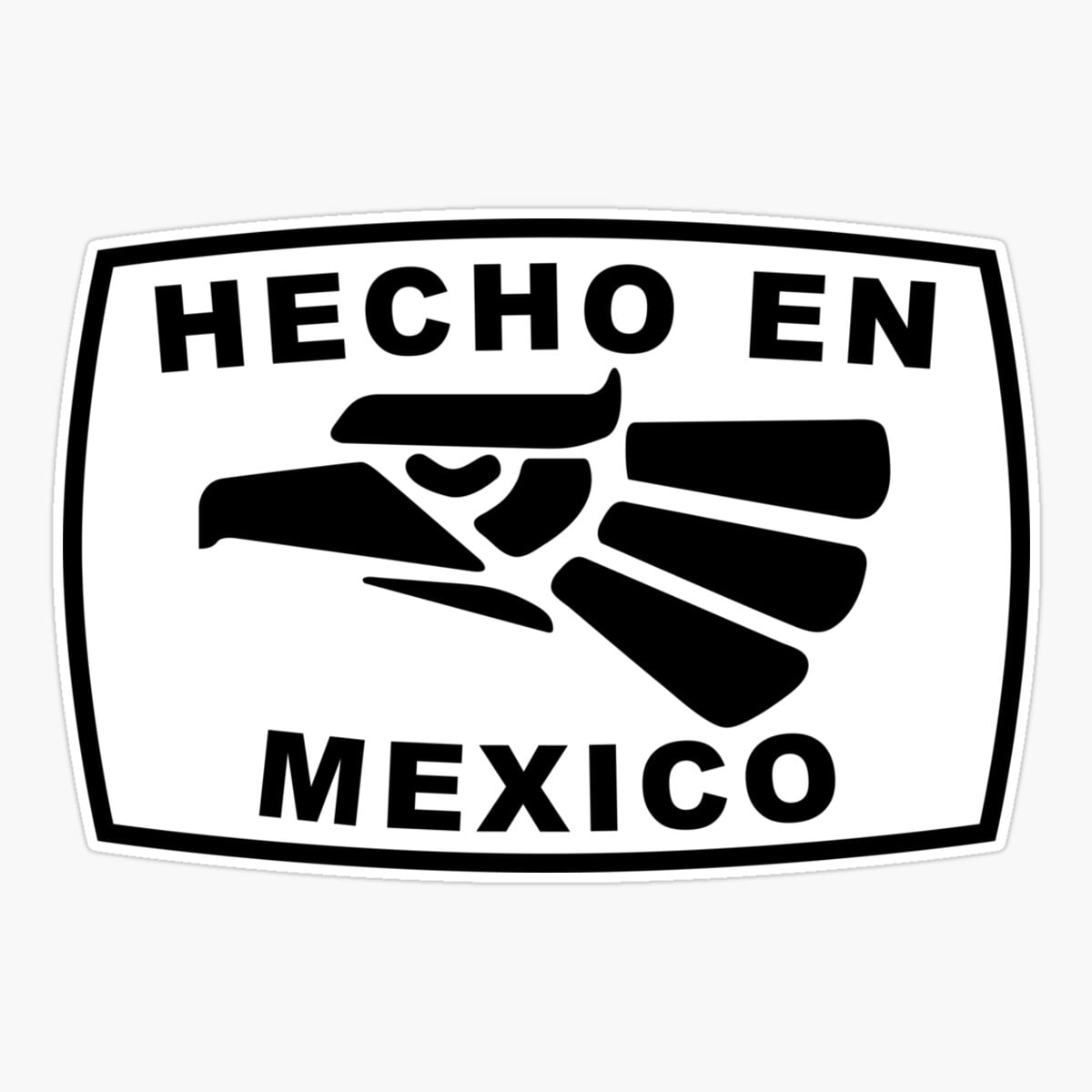 Maneki Hecho En Mexico Sticker, Phone Decal Water Bottle Stickers Car ...