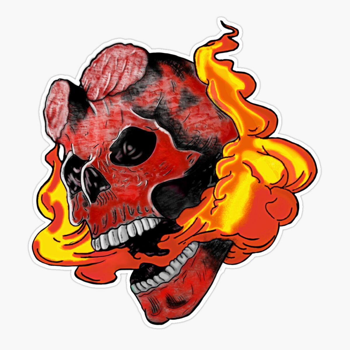 Maneki Hellboy- Comicanart Er, Phone Decal Water Bottle Stickers Car ...