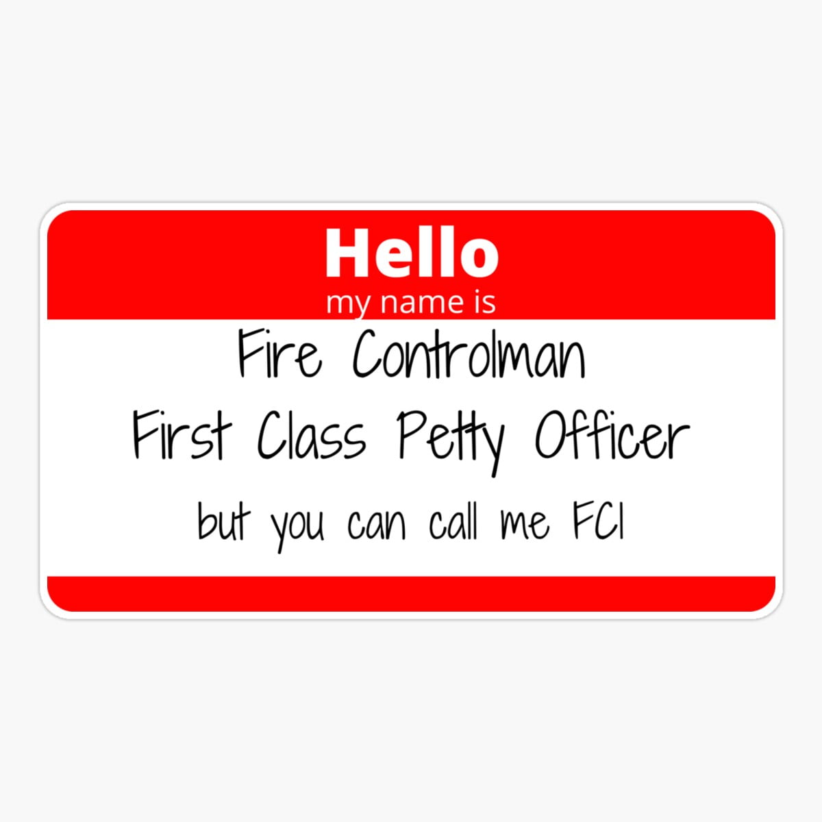 Maneki Hello, My Name Is Fire Controlman Petty Officer First Cl But You ...