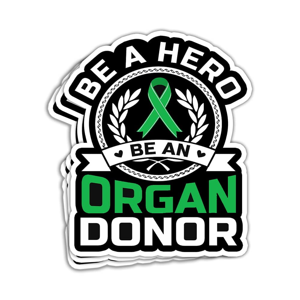 Maneki Be A Hero Be an Organ Donor Organ Donation Awareness Sticker ...