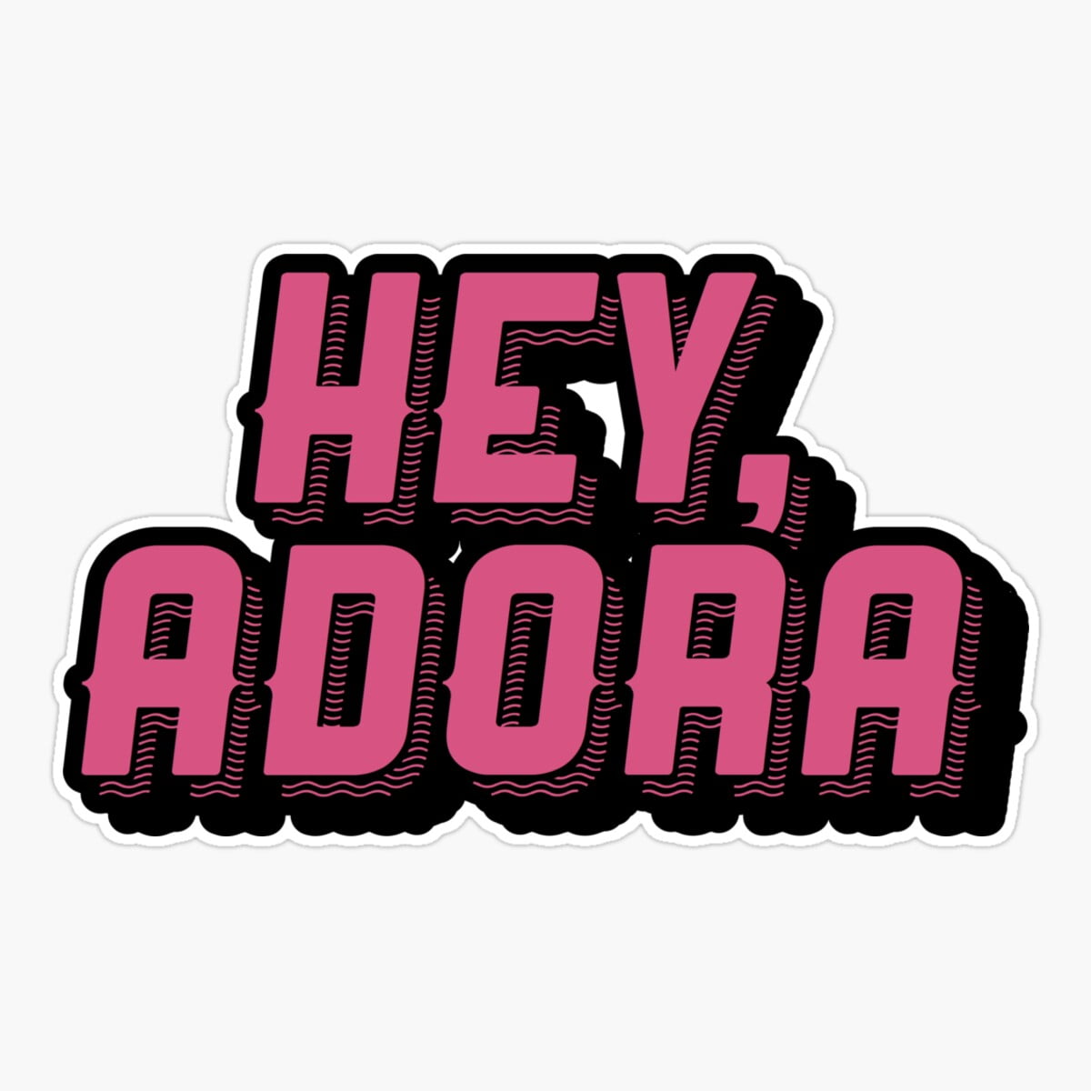 Maneki Hey, Adora Pop Art Graphic Er, Phone Decal Water Bottle Stickers Car Decals, Funny ...