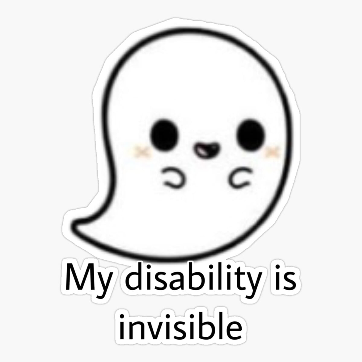 Maneki Hidden Disability Er, Phone Decal Water Bottle Stickers Car ...