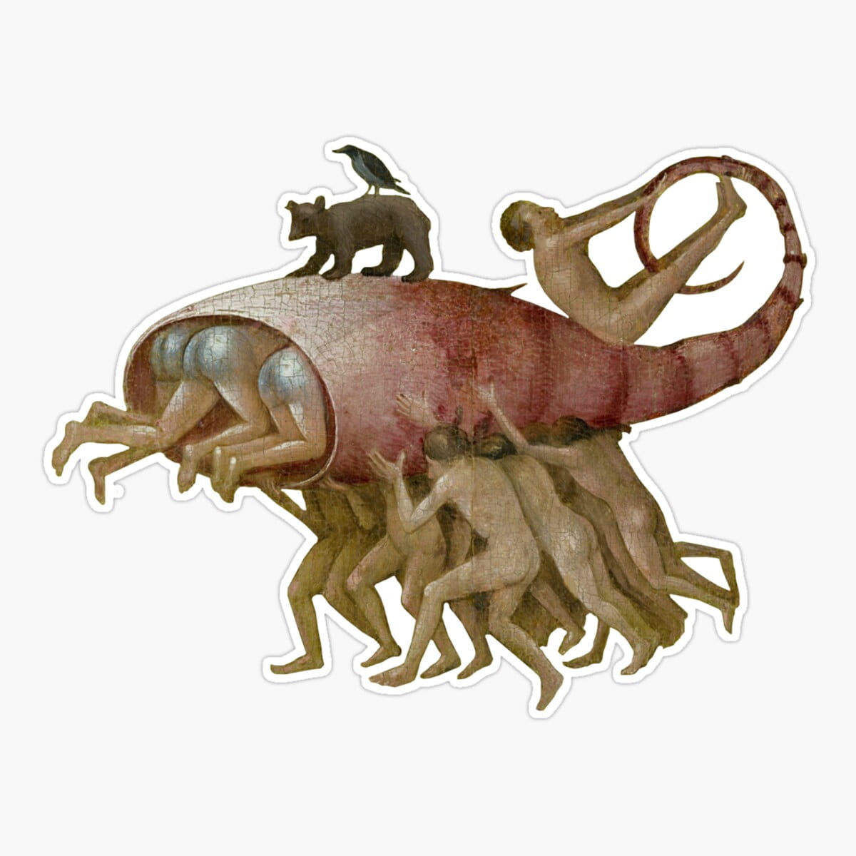 Maneki Hieronymus Bosch Garden Of Earthly Delights Er, Phone Decal ...