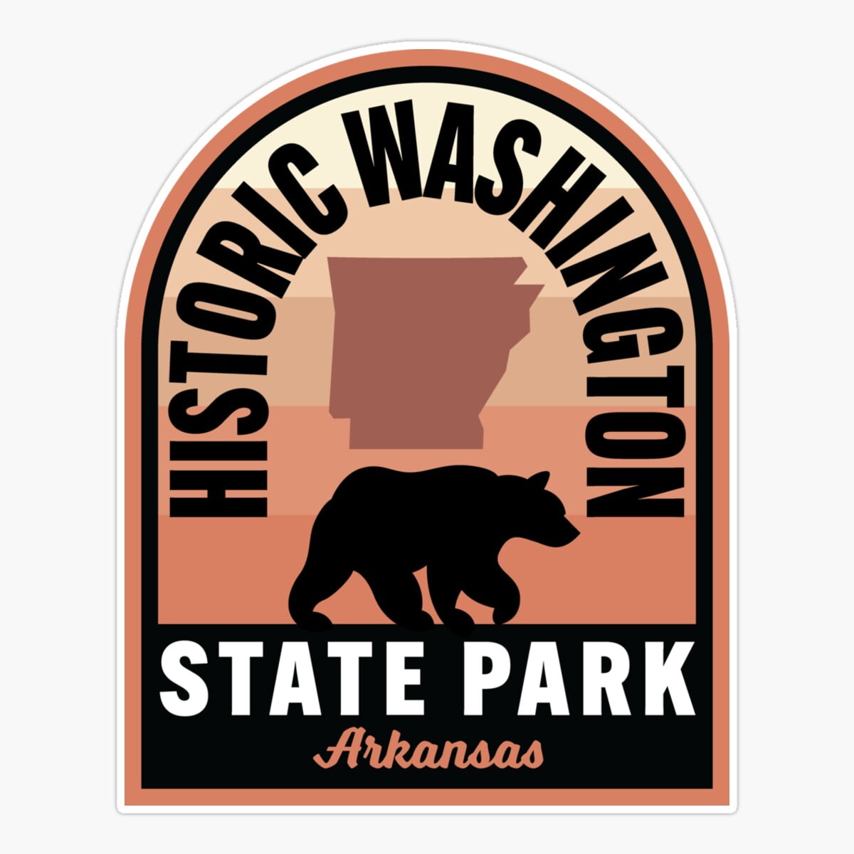 Maneki Historic Washington State Park Ar Bear Er, Phone Decal Water ...