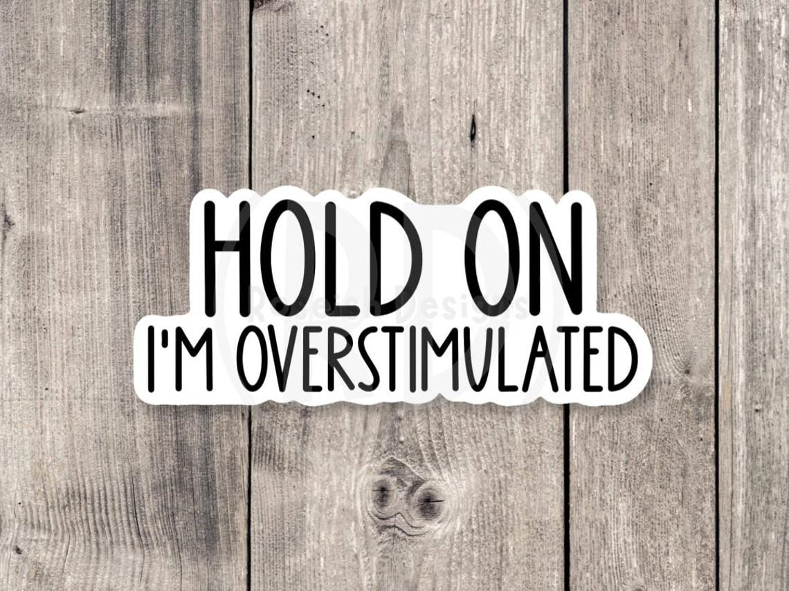 Maneki Hold on I’m overstimulated, anxiety er, overthinking, funny ...