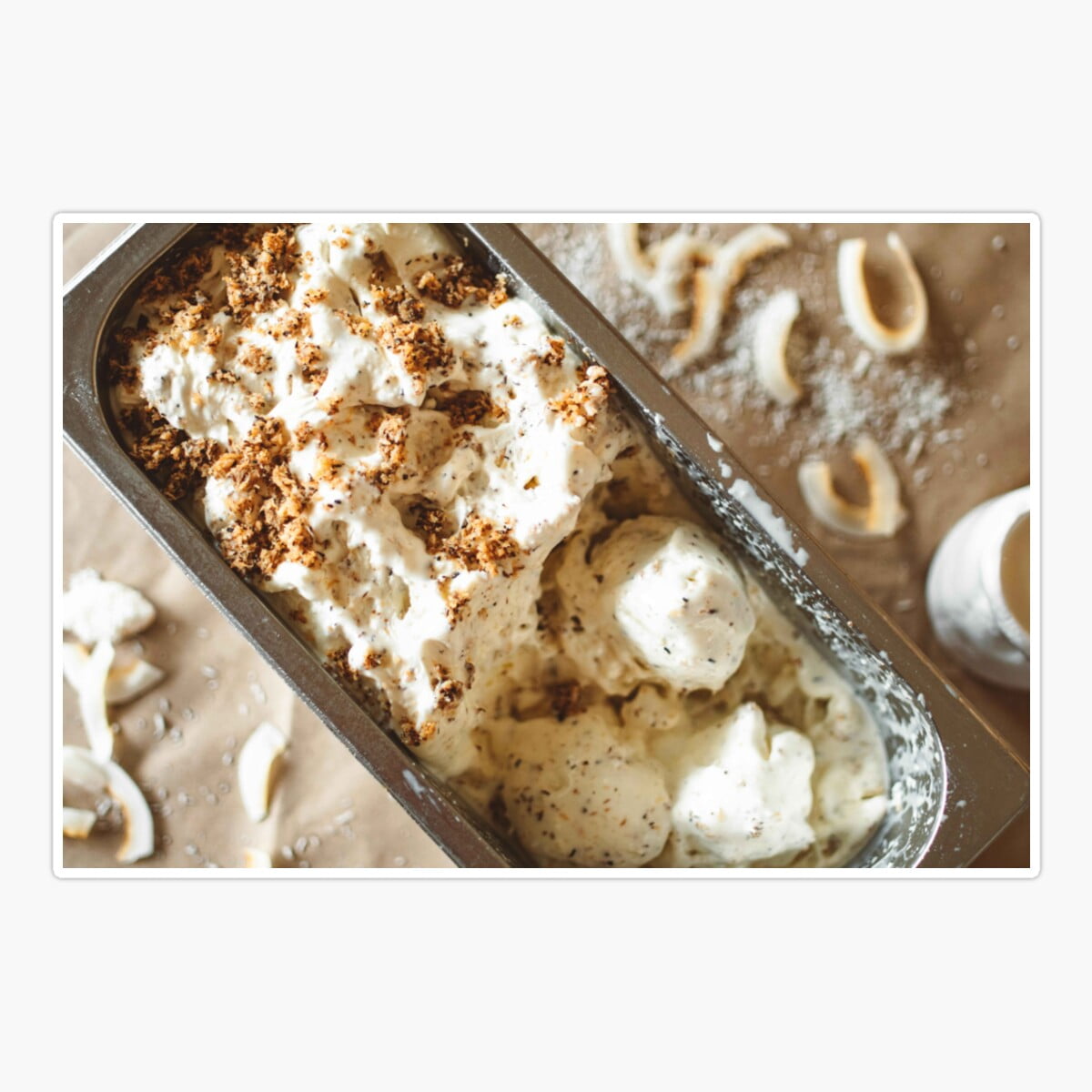 Maneki Holiday Almond Cardamom Pudding Sticker, Phone Decal Water ...